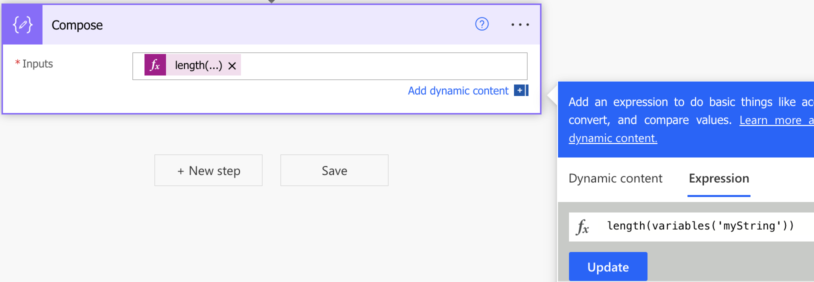 Using Length Function in Power Automate